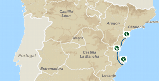 Costa Blanca to Costa del Azahar - 3 nights Route Paradores of Spain